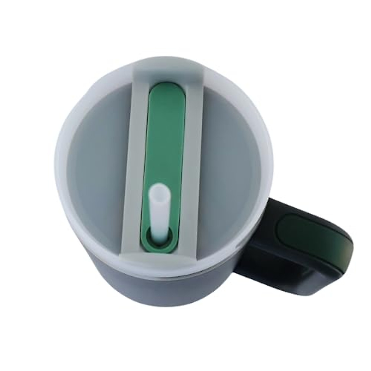 40 Oz Tumbler With Steel Straw and Handle, Insulated Everyday Use (Gray)