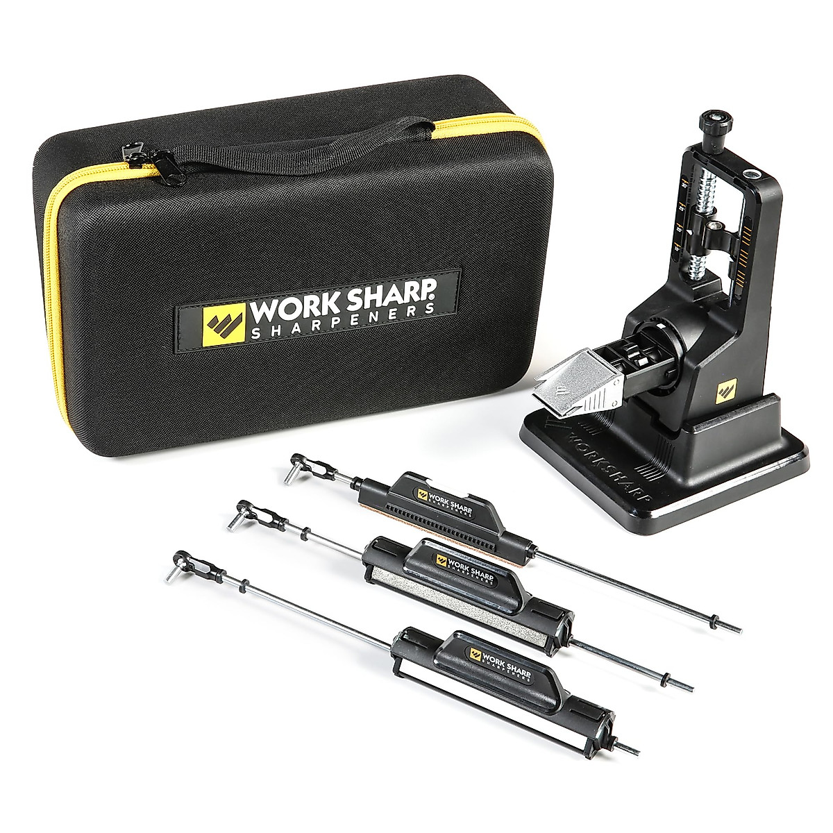 Work Sharp Precision Adjust Elite Knife Sharpener Including Additional Sharpening Stones and Carry Case