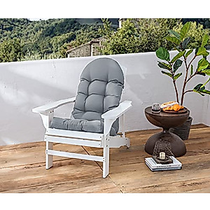 Enipate Weather Resistant Cushions for Adirondack Chair High Back Rocking Chair Cushion Indoor Outdoor Patio Tufted Lounge Cushion Seat Pads