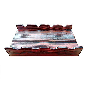 HIVVI Wall Mounted Wine Rack, Designed Specifically for Wine Bottles Glass, Floating 16.5 Inch Wooden Shelf,Home and Kitchen Decor