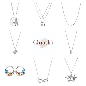 Queen Crown 925 Sterling Silver Pendant Necklace (Sterling Silver)