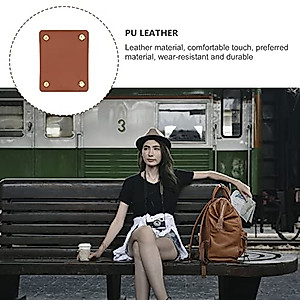 PRETYZOOM Laptop Stand 2pcs Handbag Handle Leather Wrap Cover Luggage Bag Grip Protector Saddle Soft Purse Strap Pad Identifier Grocery Bag Holder Handle Carrier Tool Drawer Handle Brown Boys Backpack