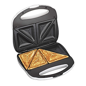 Proctor Silex Sandwich Toaster, Omelet And Turnover Maker, White (25408Y)