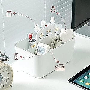 Kumprohu Shower Caddy Tote Storage Basket Storage Organizer Caddy Tote, Shower/Bath Storage Organizer Caddy Tote Divided Shower Organizer with Handle | Holds Hand Soap, Shampoo, Sponges