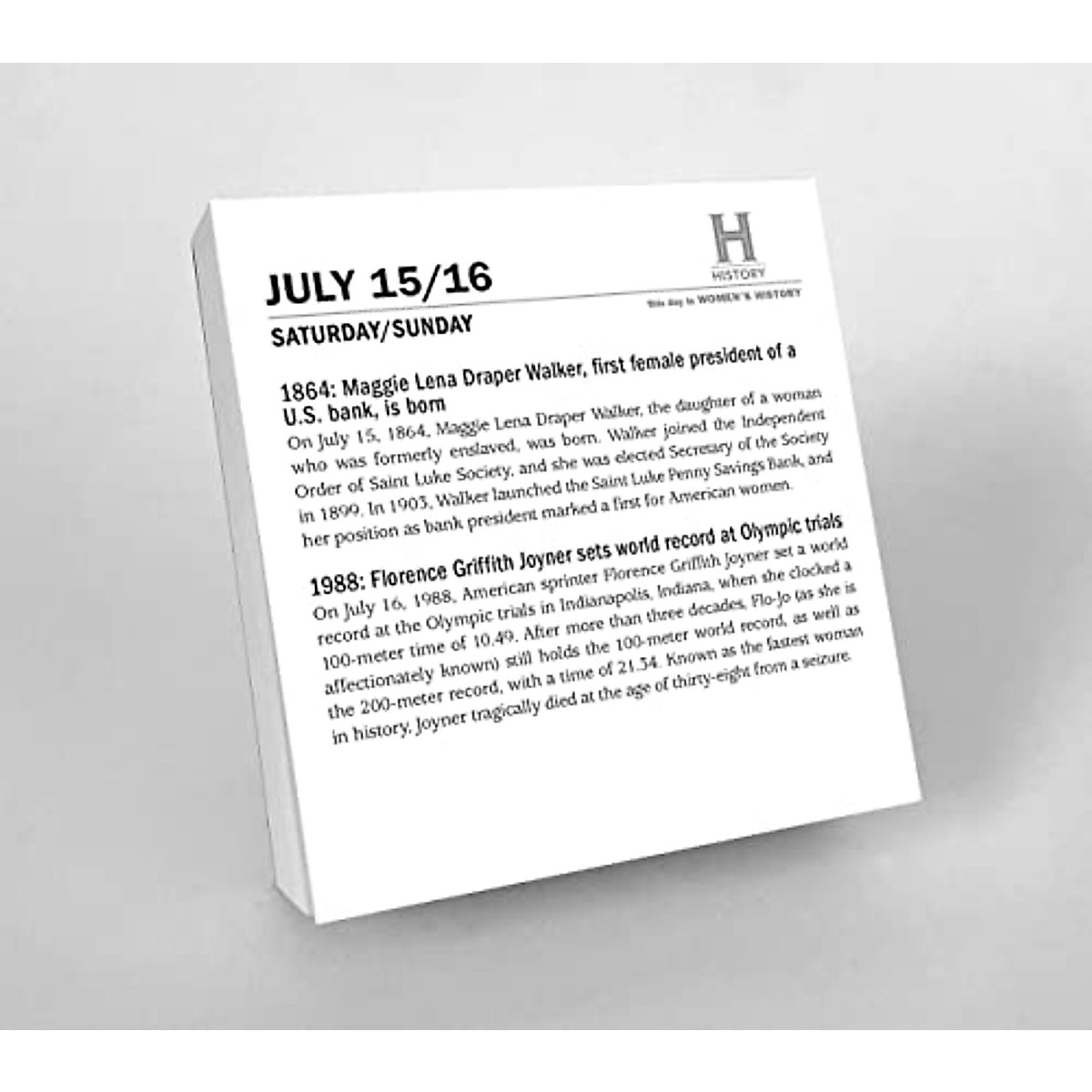 2023 History Channel This Day in Women's History Boxed Calendar: 365 Extraordinary Women and Events that Shaped History (Daily Calendar, Inspirational Desk Gift)