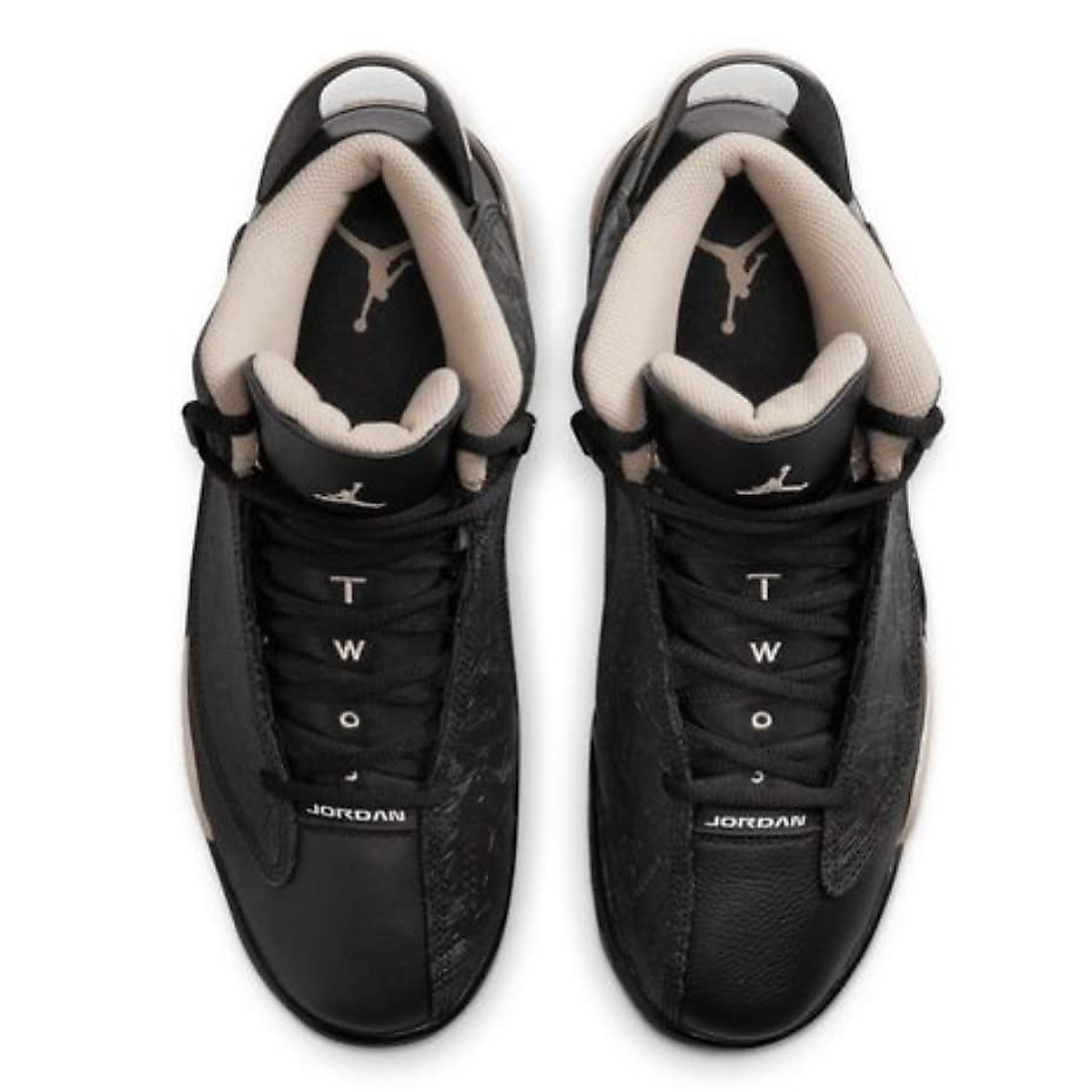 Nike Men's Jordan Dub Zero Basketball Shoe, Black/White/Fossil Stone, 11