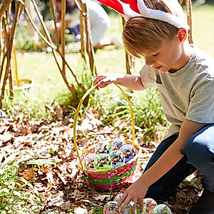 12Pcs Pre Filled Easter Eggs with Mini Buildable Vehicles Building Blocks, Car Egg Surprise Toy for Easter Egg Hunt, Easter Basket Filler, Easter Basket Stuffers, Easter Party Favors School Prize Toys