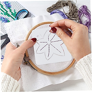 TEHAUX 8pcs Patchwork Template Wire Crimping Tool Acrylic Sewing Ruler Patchwork Stencil Template Wire Crimper Tool Painting Flower Template Embroidery Template Grip Plastic Quilting