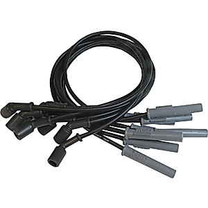 MSD 32823 Black 8.5mm Super Conductor Spark Plug Wire Set, Black
