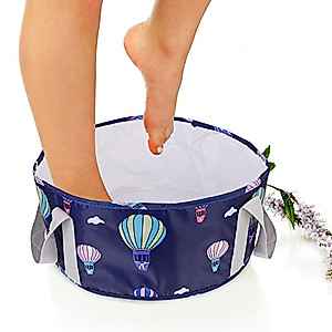 DOITOOL 1pc Portable Collapsible Travel Basin Multi- Functional Foldable Water Basin Practical Warmer Ourdoor Indoor