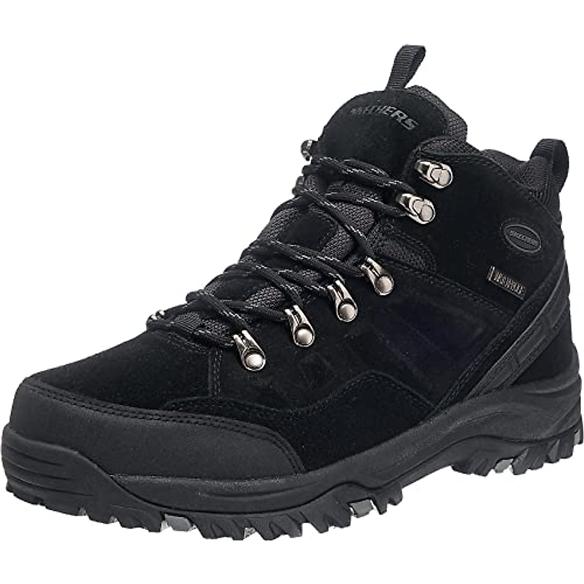 Skechers Men's Relment Pelmo Hiking Boot, Black, 11