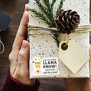 Muminglong 1.5 Inch Love Your Order Llama Know Sticker,Thank You Sticker, Small Business, Handmade Sticker,Packaging Sticker, 500 PCS
