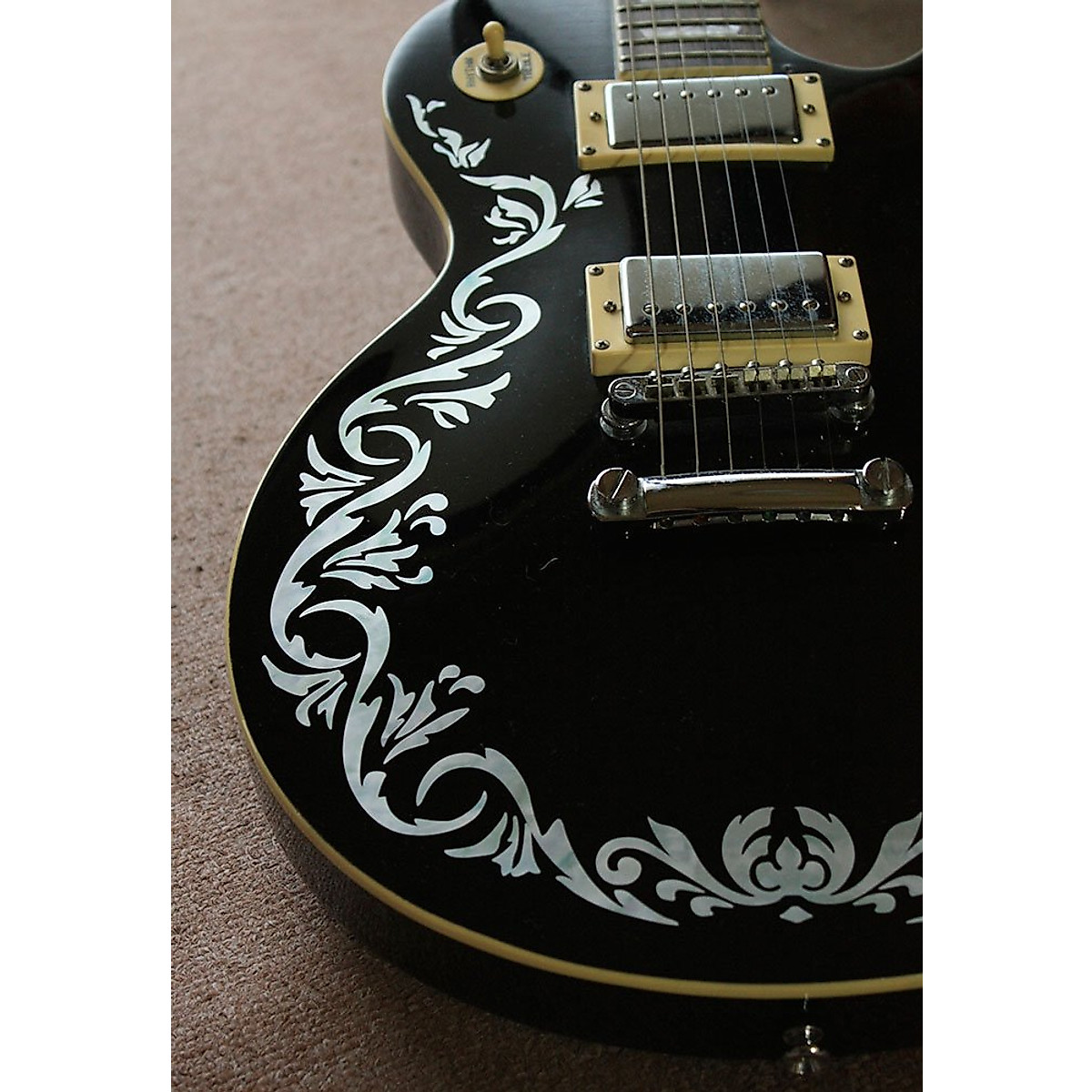 Jockomo Cowboy Fancy Vine WT Guitar Bass Inlay Sticker