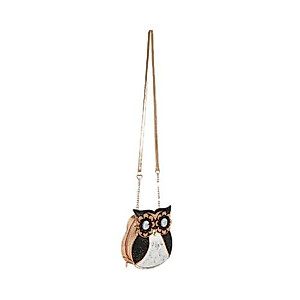Betsey Johnson Night Owl Bag Crossbody, Black