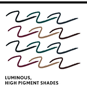 COVERGIRL Exhibitionist 24-Hour Kohl Eyeliner, Black, Gel Eyeliner, 0.04 Fl Oz,Black Eyeliner, Long Lasting Eyeliner, Gel Eyeliner Pencil, Glides On, Waterproof Eyeliner