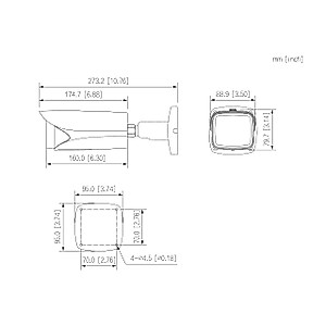 EmpireTech Smart 4MP 1/1.8" CMOS Ultra Low Light Starlight+ IR Bullet AI IP Camera 2.7mm-12mm Motorized Lens,Built-in Mic,IVS,AcuPick,Video MetaData,Face Detection,IP67,IK10,IPC-B54IR-ZE S3