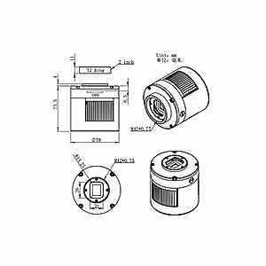 ZWO ASI294MC-PRO 11.3 MP CMOS Color Astronomy Camera with USB 3.0 # ASI294MC-P