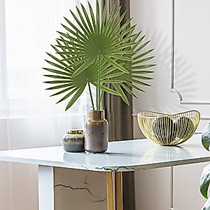 3PC Artificial Palm Leaves Plants Faux Palm Fronds Tropical Large Palm Leaves Greenery Plant for Leaves Hawaiian Party Jungle Party Large Palm Leaves Decorations