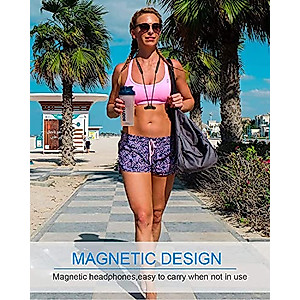 Xvicyoyr Bluetooth Headphones,V5.2 Wireless Bluetooth Earbuds w/Mic in-Ear Magnetic Neckband Earphone 30Hrs Playtime, IPX7 Sweatproof Deep Bass Headset for Phone Call Music Sports