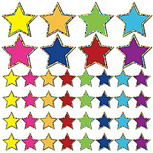 32 Pcs Stars Magnetic Accents Number Stars Whiteboard Magnets Colorful Fridge Magnets for School Teacher Office Classroom Bulletin Home Refrigerator Decoration Supplies