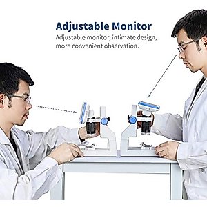Andonstar AD205 Digital Microscope 200X Magnification USB LCD Microscope for Children, Student, Hobbyist DIY, with Slides Kit School Lab Fun&Educational Plant Insect Specimen Slides Observation