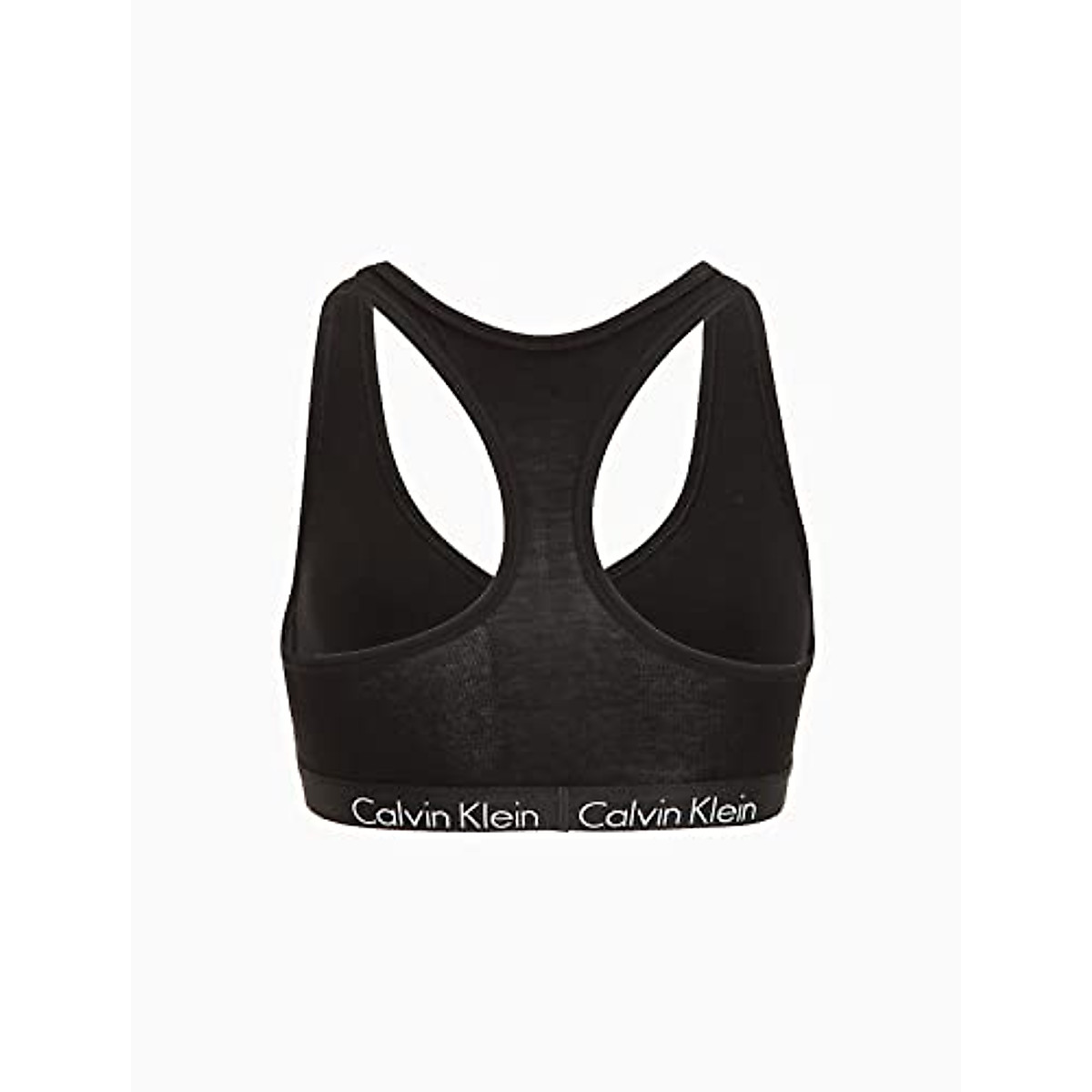 Calvin Klein Women`s Lightly Lined V-Neck Bralette (Black(QP2602-001), Medium)
