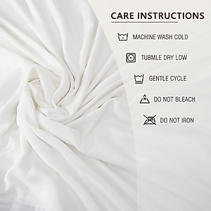 BELLE TERRE Luxury 100% Viscose Derived from Bamboo Sheets Full Size Set - Organic, Super Soft Sheets - Full Size Set with Top and Fitted Sheet, 2 Pillowcases - Cooling Sheets for Hot Sleepers