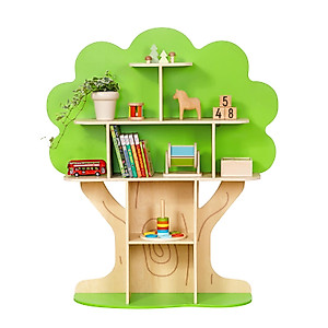 OOOK Tree Bookshelf for Kids Reading Nook, Montessori Book Shelf for Classroom, Kids Room, Playroom, Nursery