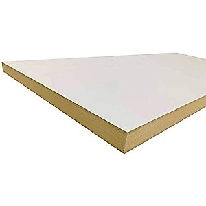 TFKitchens 35 x 16 - White Melamine Closet Shelves Without Edge Banding - (1/8, 1/4,1/2, 3/4, 7/8)