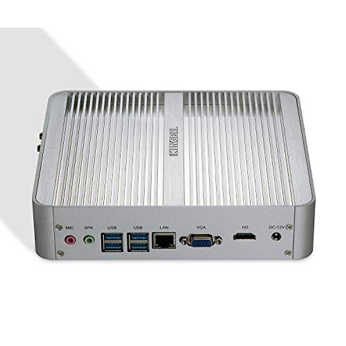 KINGDEL Mini Desktop Computer, Fanless, i5 8th Gen. 4 Cores CPU, 16GB DDR4 RAM, 500GB NVMe SSD, 4K: 4096x2304, HD Port, LAN, VGA, 4xUSB 3.0