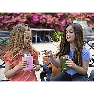 MIRA Child Lunch Bundle with 13.5oz Insulated Food Jar (Pink) and 12oz Insulated Cola Shaped Bottle (Pink)