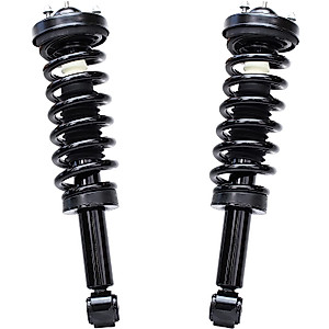 Detroit Axle - 6pc Struts Shocks Kit for 4WD 2009-2013 Ford F-150 (Excludes Raptor) Front Ready Struts with Coil Spring Sway Bar Links + Rear Shock Absorbers 2010 2011 2012 Replacement Suspension