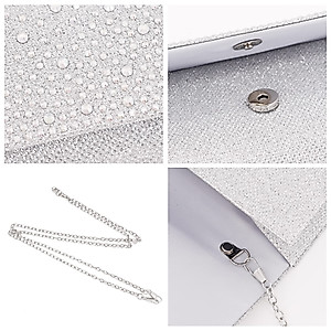 Naimo Womens Sequin Evening Purse Wedding Party Clutch Bag