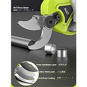 Electric Pruning Shears For Garden Cordless Rechargeable Power Scissors Tree Branch Cutters MAX 50mm(1.9 Inch) Cutting Diameter With LED Display Hedge, Trees, Branches & Twigs Shears Cutter ( Size : W