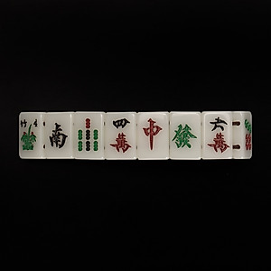 Yellow Mountain Imports Mahjong Mini-Tiles Stretchy Bracelet