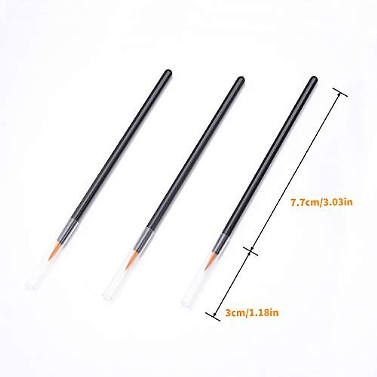 YEASHINE 100 Pack Disposable Eyeliner Brushes Applicator Cosmetic Eye Wands Makeup Tool