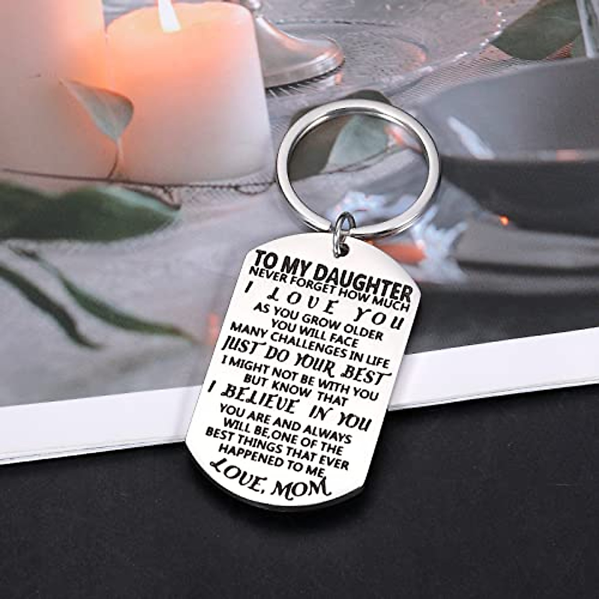 Inspirational Birthday Back to School Gifts Keychain for Women Teenage Girls Daughter Gifts from Mom Stocking Stuffers for Teens Her Adult Women Christmas Birthday Coming of Age Gradation Wedding Gift