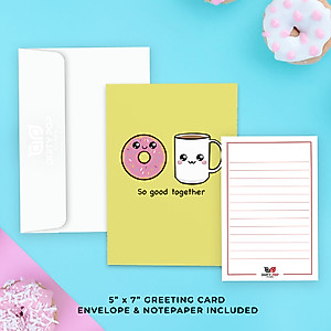 Funny Valentines Day Card For Him | Pop Up Cards Of Cute Donut Inside 3D Coffee Cup Valentine Day Cards | Anniversary Cards For Husband From Wife | Naughty Birthday Card For Boyfriend, Bf, Men