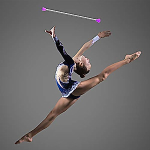 4 Pieces Twirling Batons Unisex Kids' Gymnastics Twirling Baton Dance Baton for Talent Shows, Artistic Dancing, Baton Twirling, Pink, White, Purple