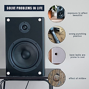 12 Sheets / 1160pcs Screw Hole Cover Stickers, Self-Adhesive Screw Caps Stickers Dustproof Cabinet Hole Cover Sticker for Wardrobe Kitchen Bookcase Wood Furniture (White)