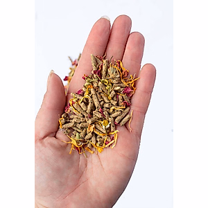 Pampered Chicken Mama Herbal Rabbit Feed 25 LB Bag: Premium Rabbit Food Made with Timothy Hay & Organic Herbs