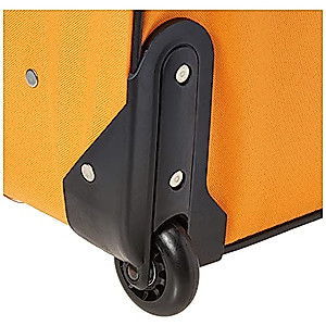 Rockland Fashion Softside Upright Luggage Set,Expandable, Orange, 2-Piece (14/19)