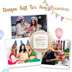 Pandasch Christmas Gifts for Sister - Portable Jewelry Box Gifts for Sister from Sister Brother - Big Little Sister Gifts Ideas Unique - Birthday, Christmas, Valentines or Rakhi Gifts for Sister