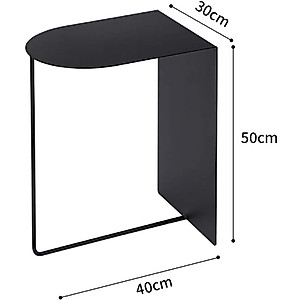 Modern Creative Small End Table Wrought Iron Corner Side Table Living Room Bedroom Furniture Coffee Table Outdoor Indoor Decor
