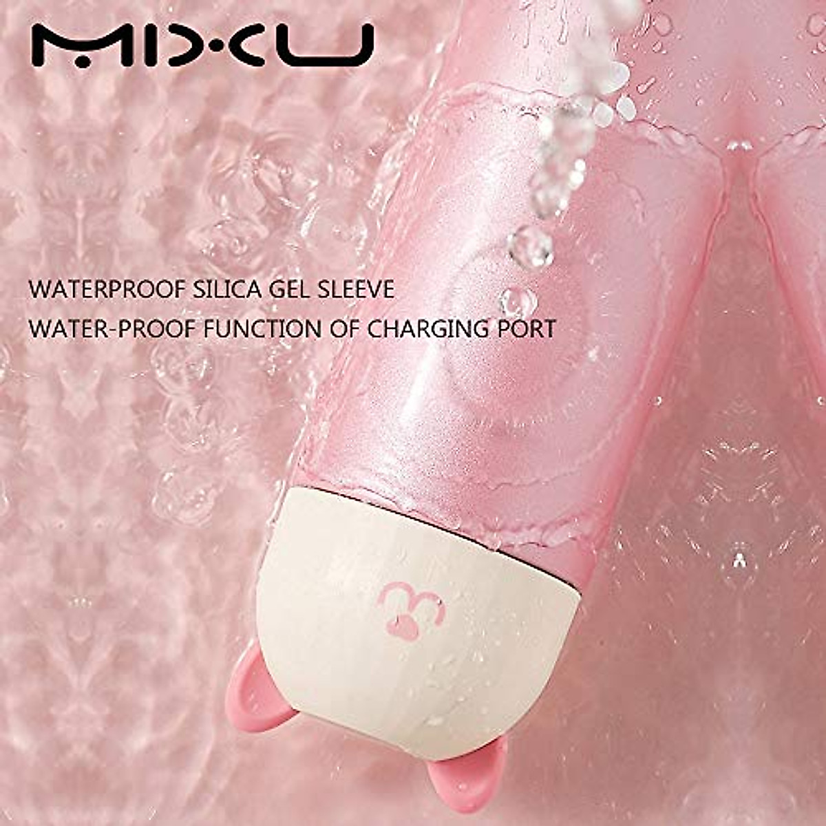 MIXU Catto Cat Shape Smart Thermos Bottle with Temperature Display, 304 Stainless Steel Food Grade Insulation Vacuum Flask, Leak-proof Anti Slip 10-Ounce Portable for Children, Girls, School, White