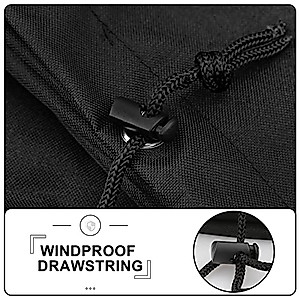 Grisun Grill Cover for Masterbuilt 800/560 Gravity Series Digital Charcoal Smoker Grills, 1680D UV-Resistant Waterproof Grill Cover, Replacement for Masterbuilt MB20080221, Pull Strings for fix, Black