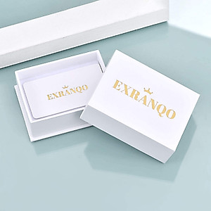 EXRANQO Flower Ring 925 Sterling Silver Wildflower Ring Inspirational Gifts Jewelry for Women