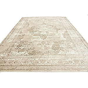 Unique Loom Sofia Collection Area Rug - Salle Garnier (8' x 10', Beige/ Ivory)