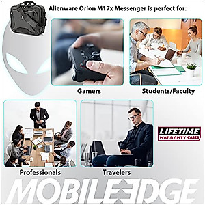 Mobile Edge ScanFast Checkpoint Friendly 17.3-Inch Gaming Laptop Messenger Bag Specifically Designed for Alienware Orion M17x
