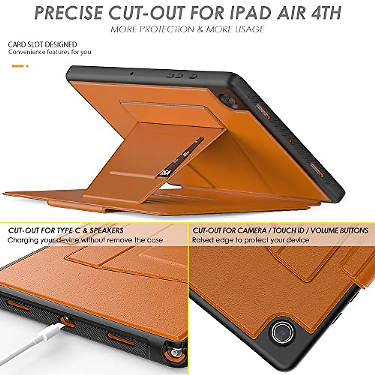 Tablet PC Case Magnetic Smart Cover Case Compatible with Samsung Galaxy Tab A8 10.5-Inch 2021/2022 (SM-X200/X205), Shockproof Protective Case with Auto Sleep/Wake PU Leather Case, Multi-angle Stand Ta